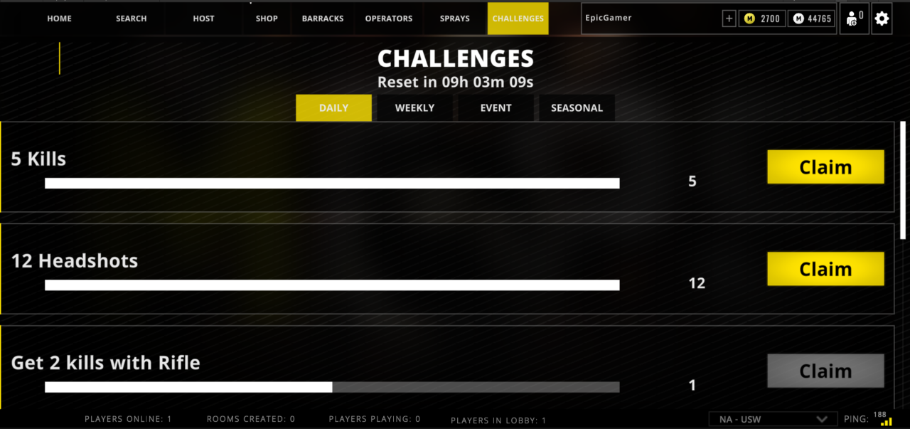 Challenges - Beyond Infinity Games